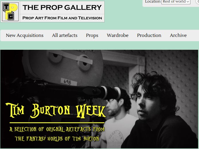 Tim Burton Week – The Prop Gallery! – Collector's Hype Original Movie ...