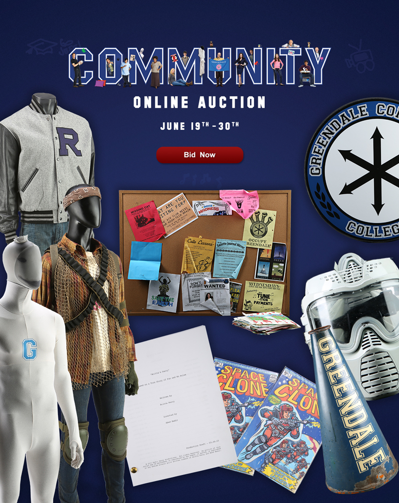 Prop Store: NBC Hit Show Community Auction Starts! – Collector's Hype ...