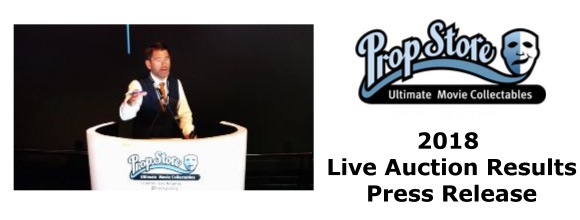 Prop Store Auction Results – Press Release – Collector's Hype Original ...
