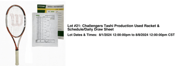 Challengers Movie Auction – Collector's Hype Original Movie Prop and ...