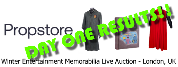 Propstore UK Auction Day One Achieves £7.7 Million in Film Memorabilia ...