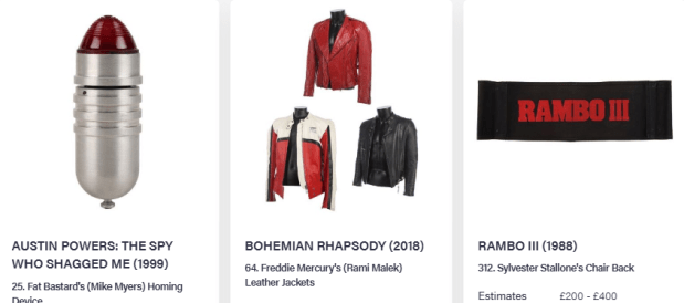 Propstore Online Entertainment Memorabilia Auction: London Spring 2026 ...